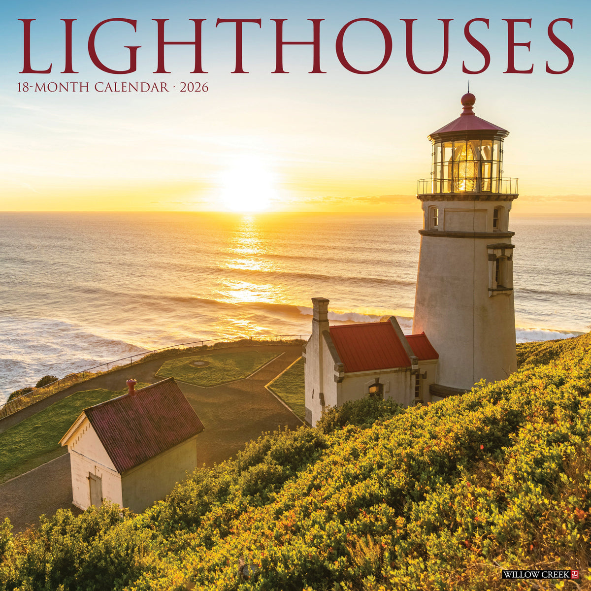 Lighthouses 2026 12" x 12" Wall Calendar – Willow Creek Press